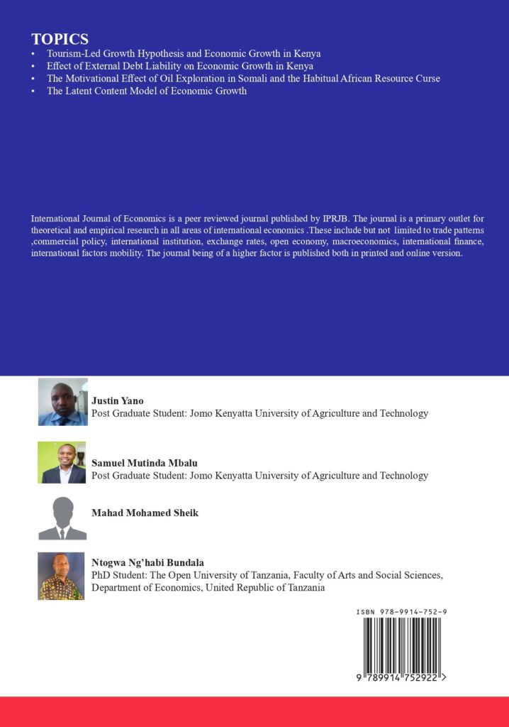 Macroeconomics - International Peer Reviewed Journals and Books (IPRJB)